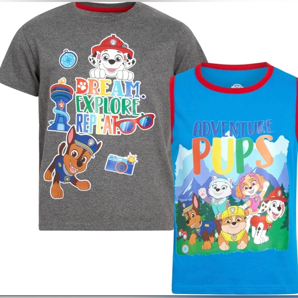 Nickelodeon | Matching Sets | Nwt Paw Patrol Baby Boy Toddler Boy Tshirt And Tank Multipacksize ...